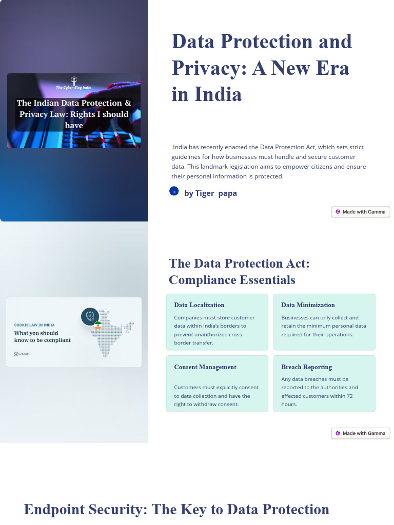 Data Protection and Privacy A New Era in India | PDF | Security ...