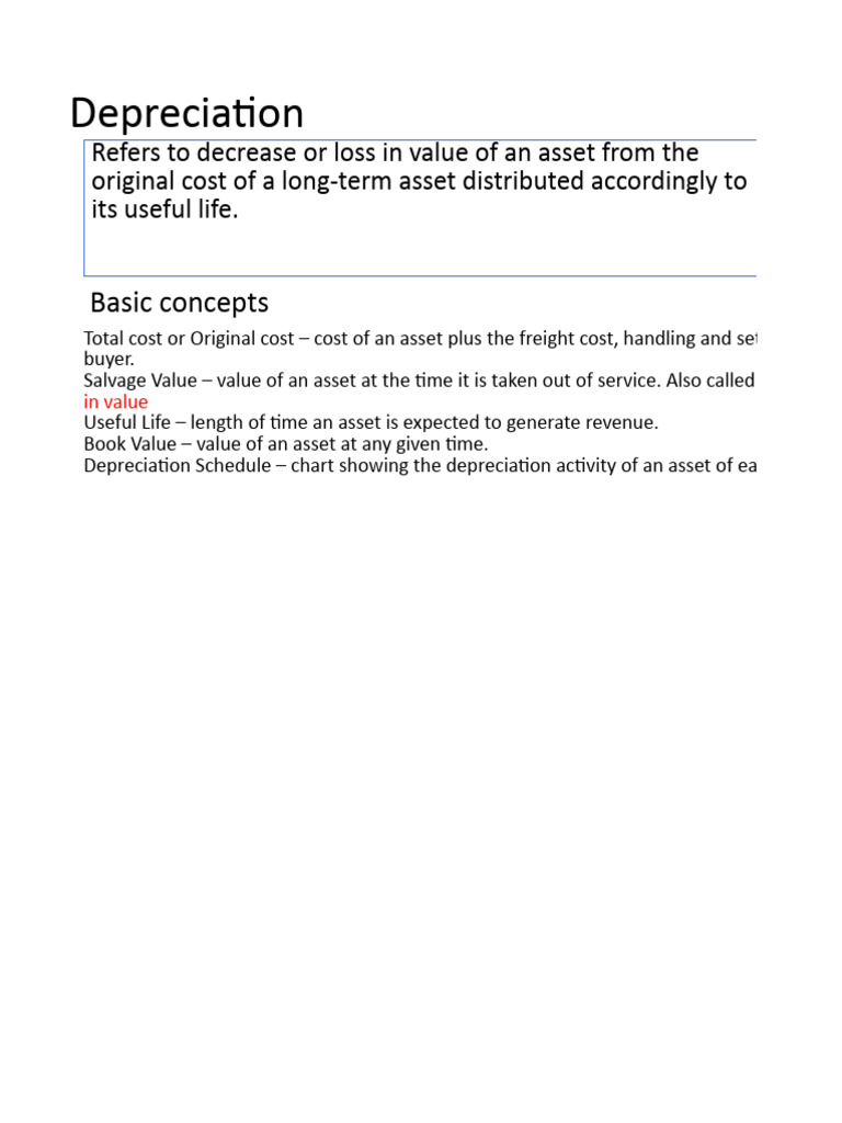Depreciation | PDF | Depreciation | Financial Services
