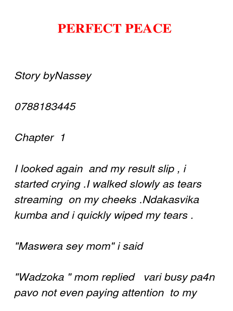 Perfect - Peace | PDF