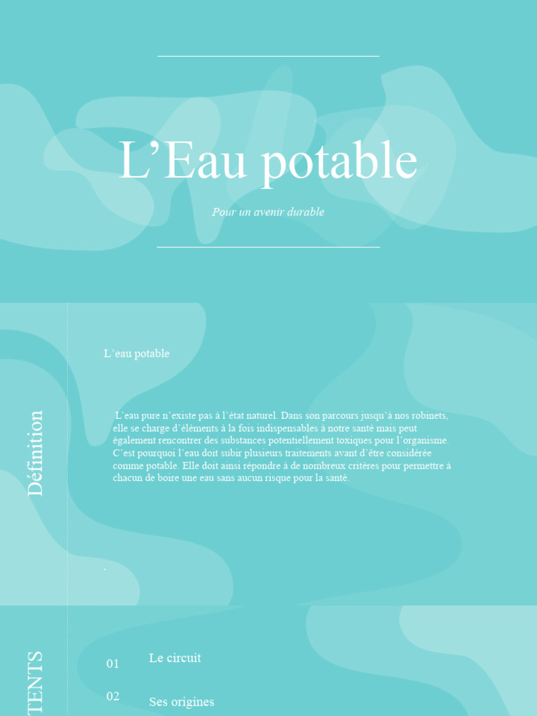 Eau Potable | PDF | Boire de l'eau | Eau