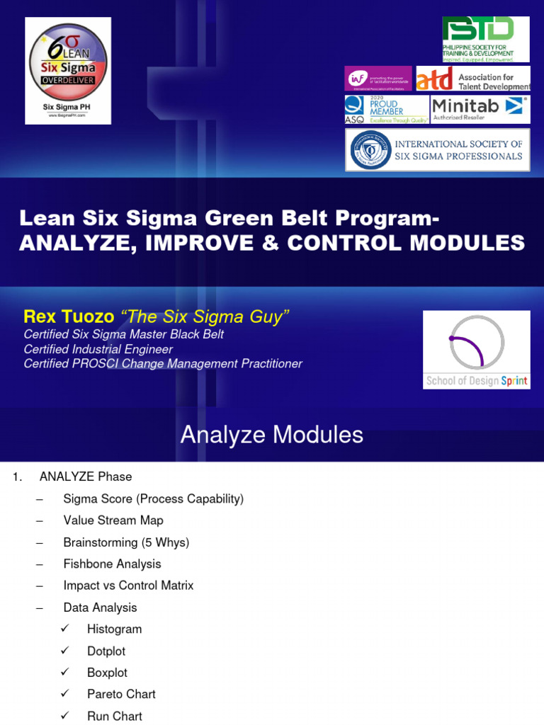 HANDOUTS - 6SigmaPH - Six Sigma GREEN Belt - ANALYZE, IMPROVE, CONTROL ...