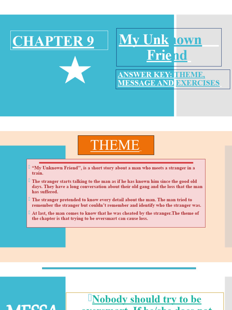 My Unknown Friend Solutions | PDF