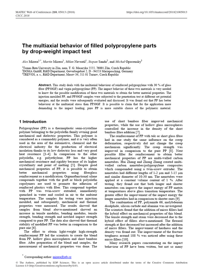 The_multiaxial_behavior_of_filled_polypropylene_pa (1) | PDF | Carbon Nanotube | Strength Of ...