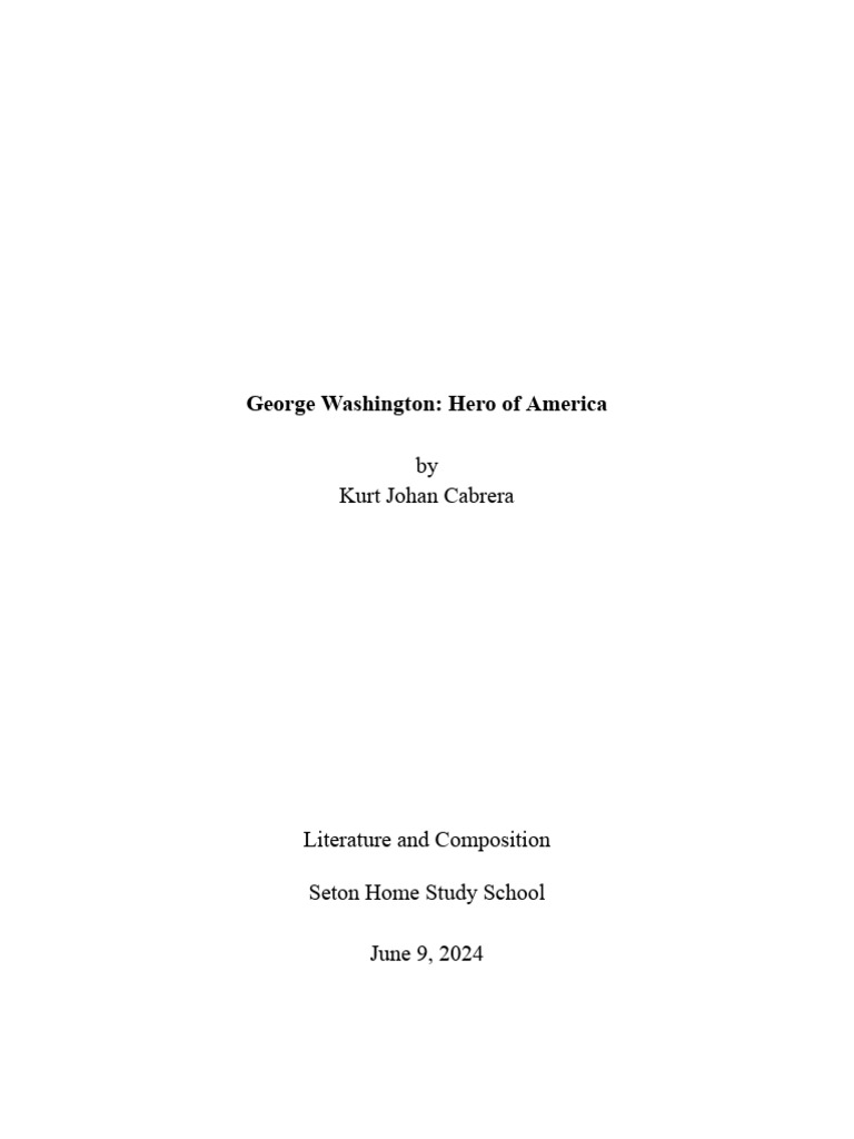 George Washington (Research Essay) | PDF | George Washington | American ...