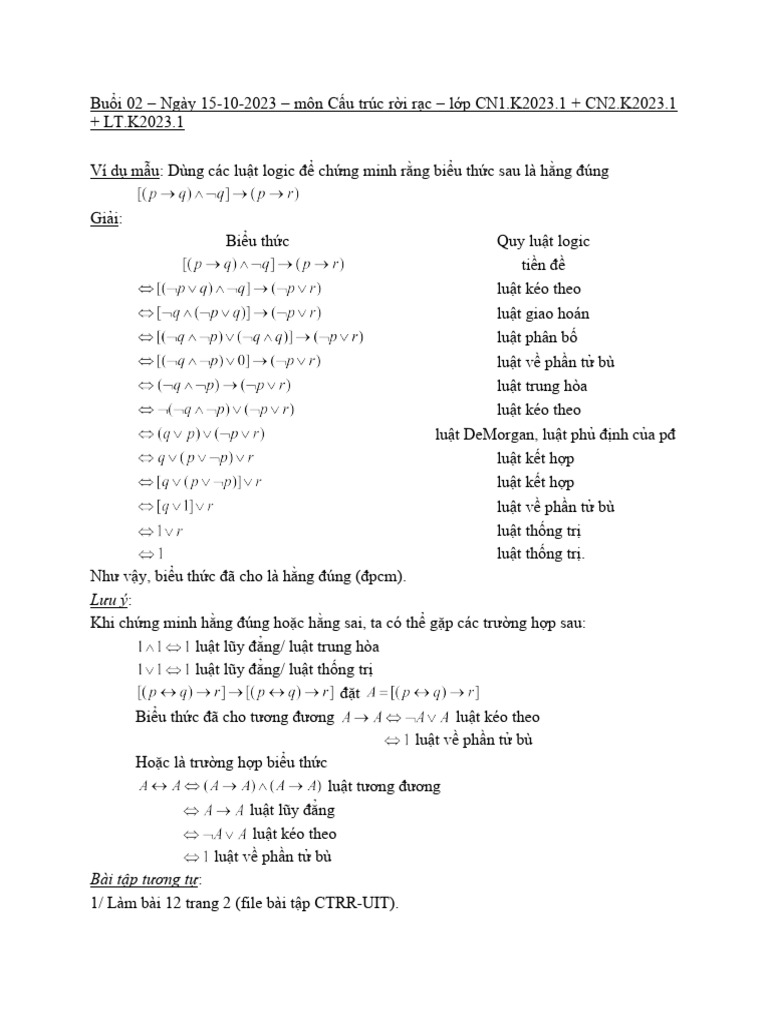 Cau Truc Roi Rac | PDF