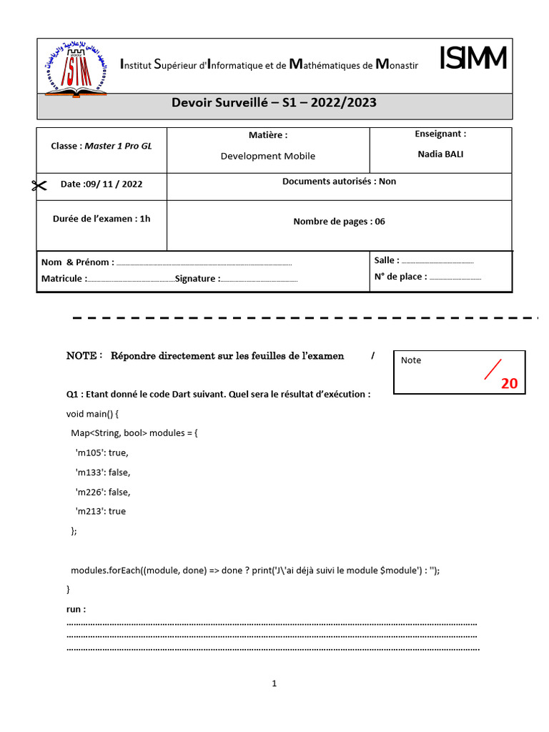 Developpement Mobile devoir | PDF