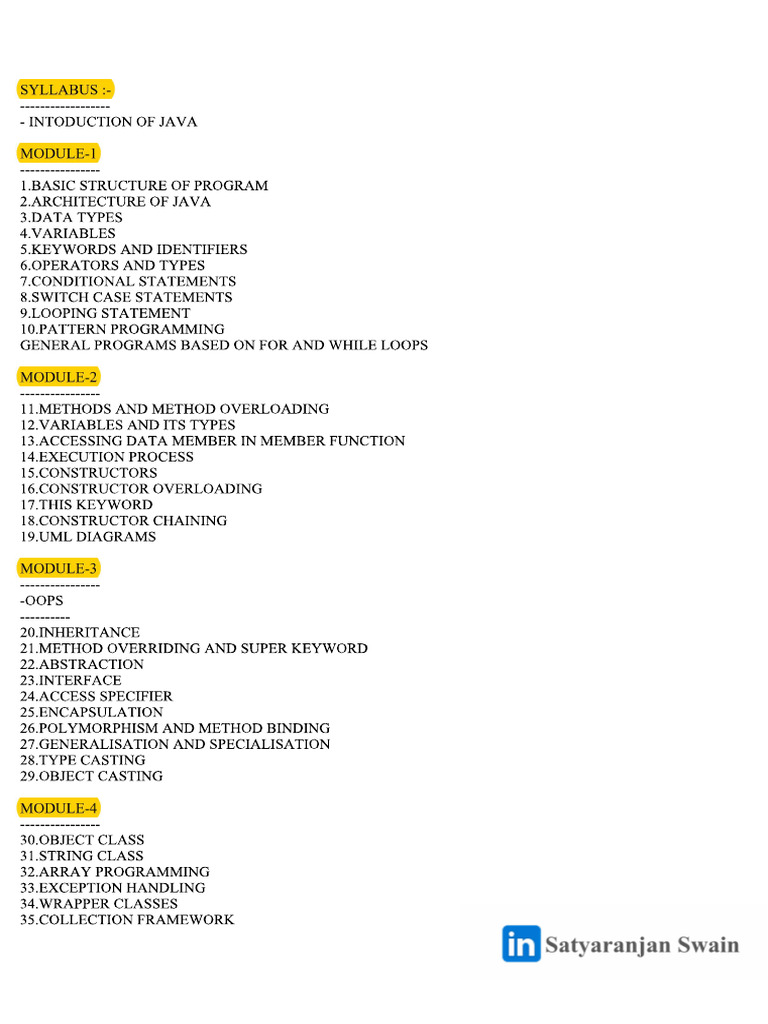 Java@ Complete Course Theory | PDF