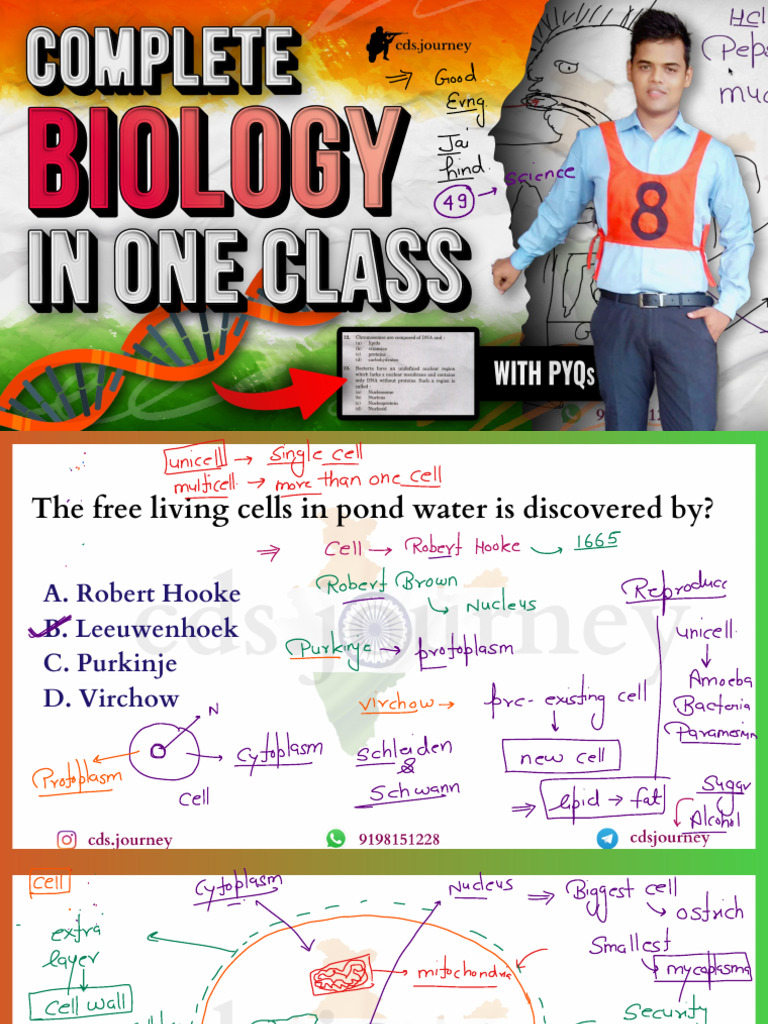 Complete Biology Class | PDF | Endoplasmic Reticulum | Cell (Biology)