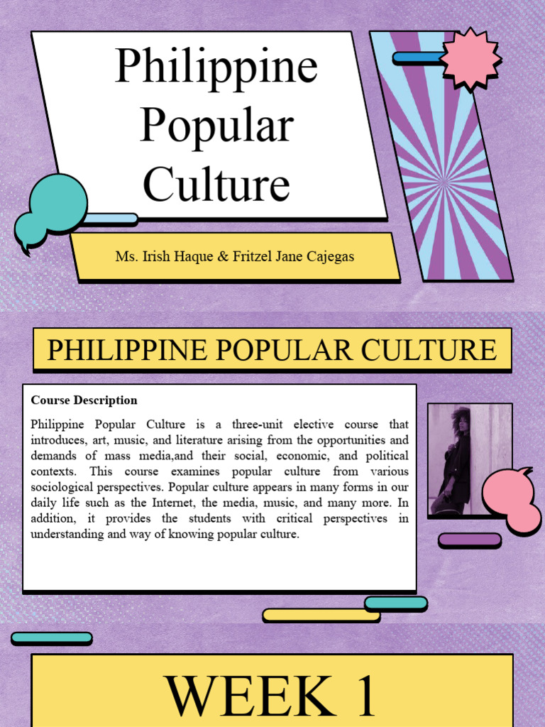 Understanding Philippine Popular Culture | PDF | Popular Culture ...