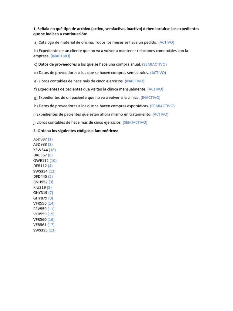 Ejercicos Repaso Unidad 5 | PDF