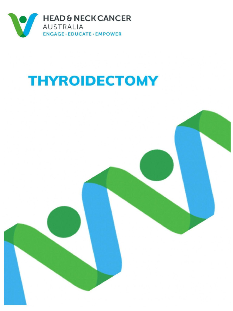 Thyroidectomy: Overview and Care Guide | PDF | Thyroid | Parathyroid Gland