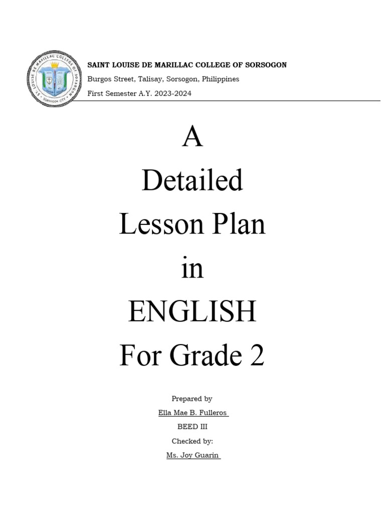 Detailed LP in English | PDF | Noun | Lesson Plan