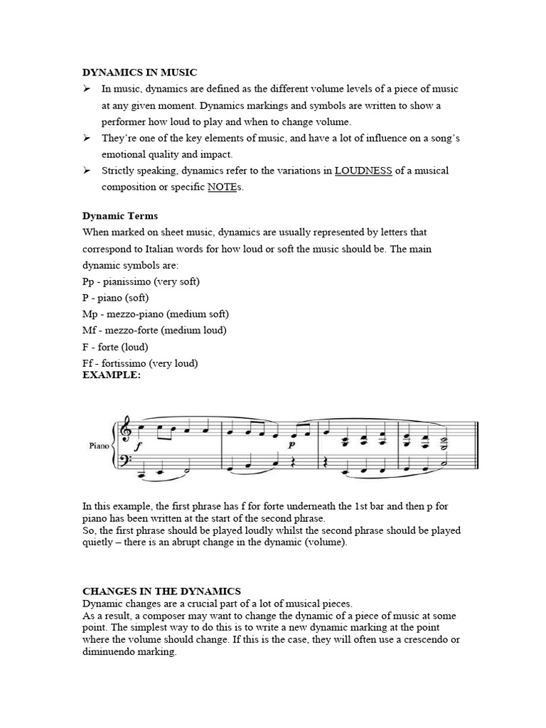 DYNAMICS_Music_Report | PDF