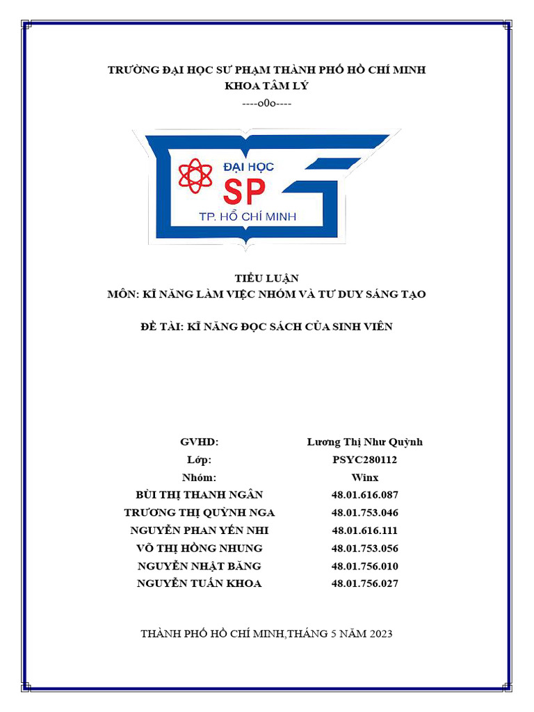 Báo Cáo Nhóm Winx | PDF