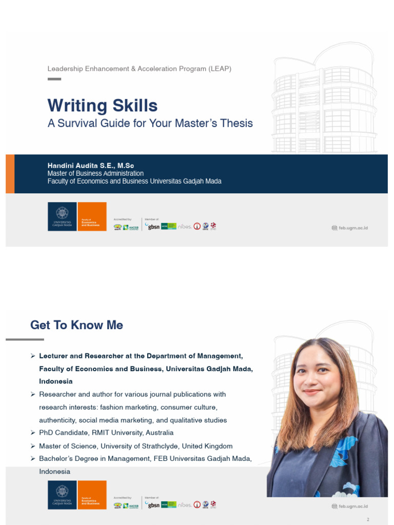 Master's Thesis Writing Guide | PDF | Citation | Plagiarism