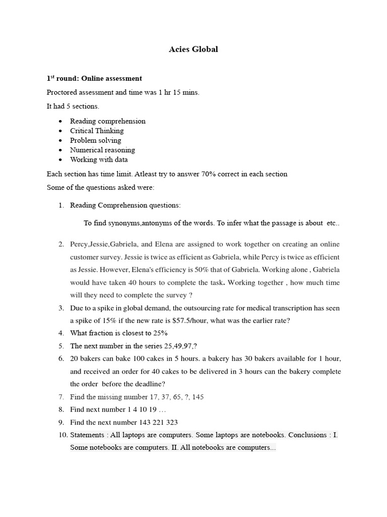 Acies Global-1 | PDF | Computer Science | Software Engineering