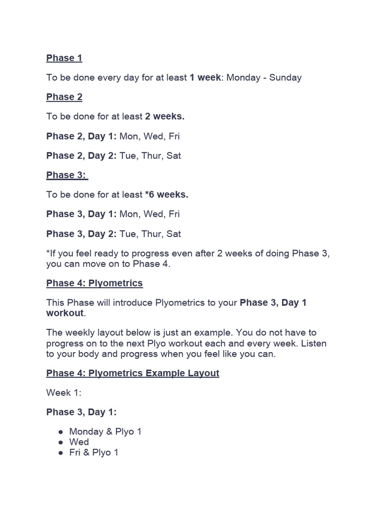 Example Program Layout | PDF