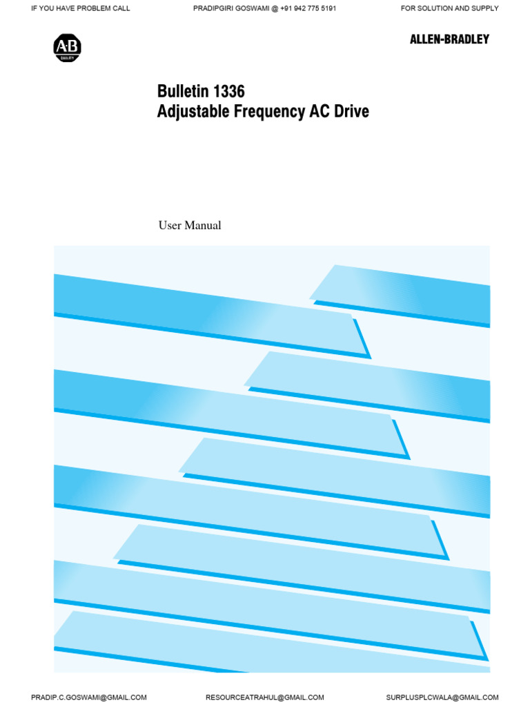 1336 Adjustable Frequency Drive Manual | PDF | Alternating Current ...