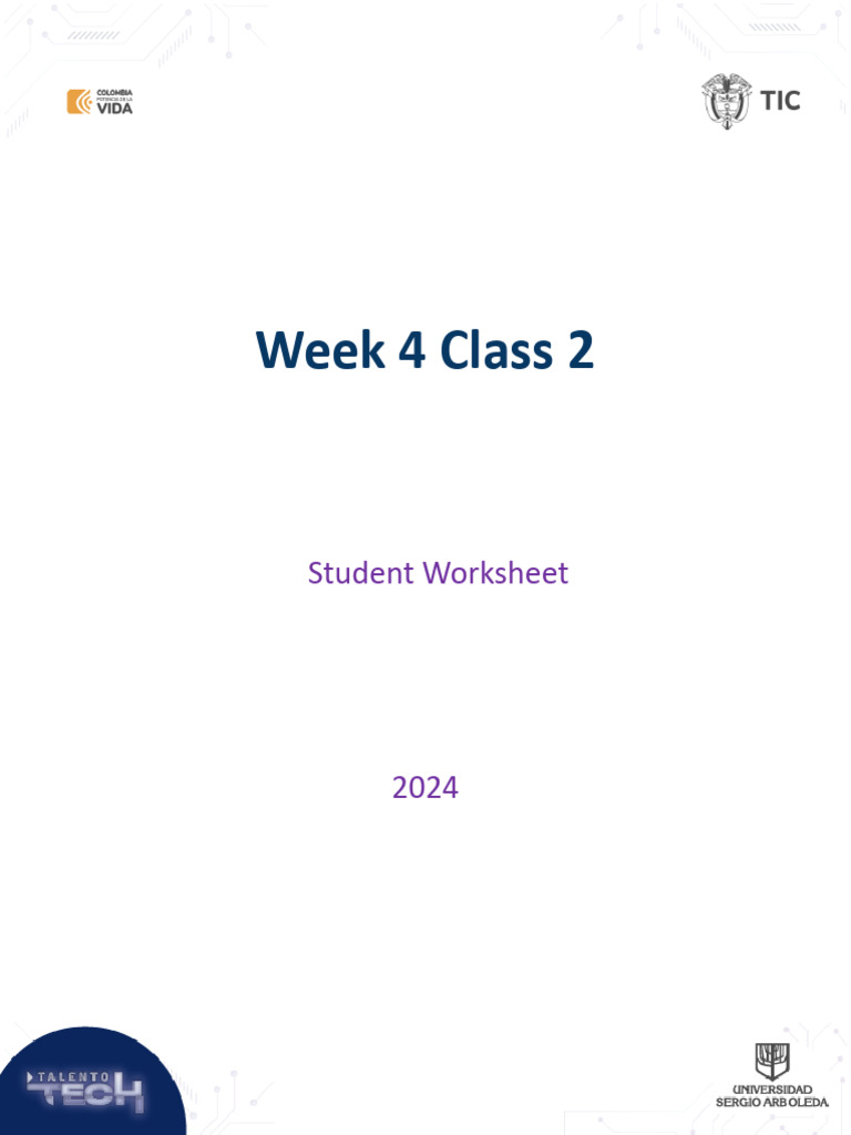 W4 C2 Student Worksheet | PDF