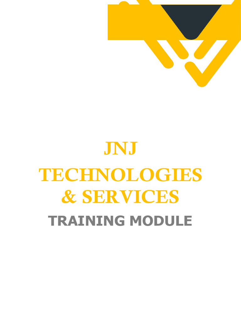 JNJ Technologies & Services Training Module New | PDF | Payments | Service Industries