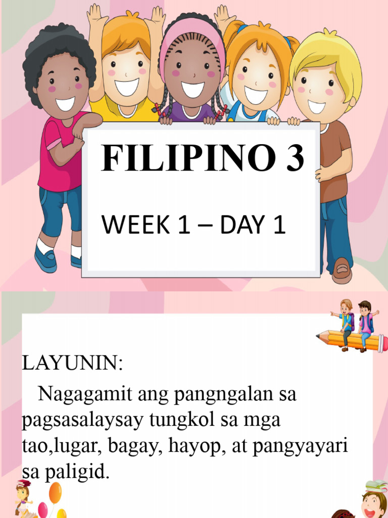 Filipino 3 Q1 Week 1 | PDF