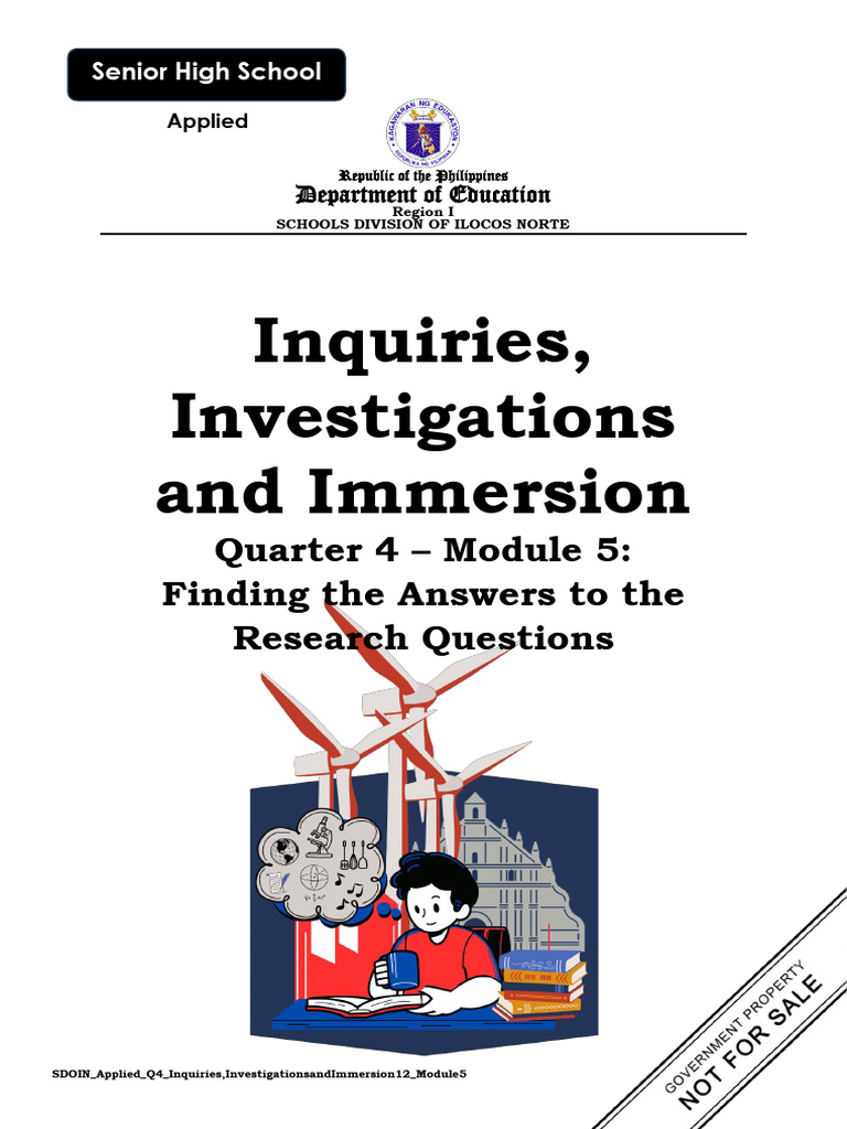 APPLIED Inquiries-Investigations-And-Immersion Q4 Mod5 W1-2 Finding ...