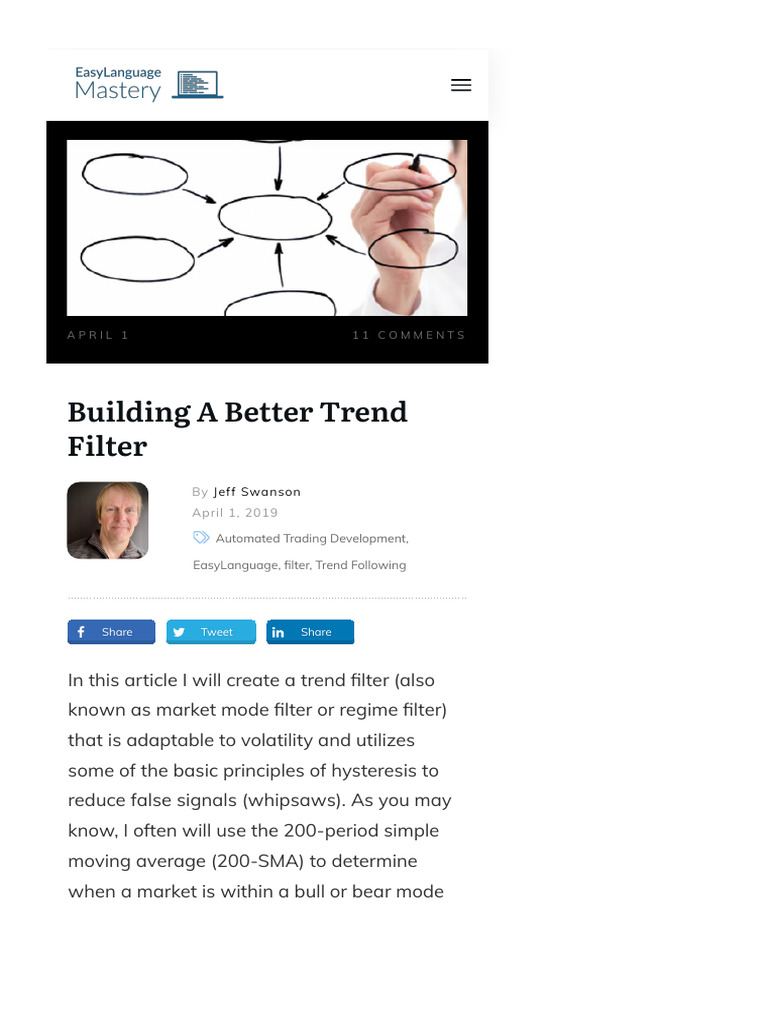 Building A Better Trend Filter - Helping you Master EasyLanguage | PDF ...