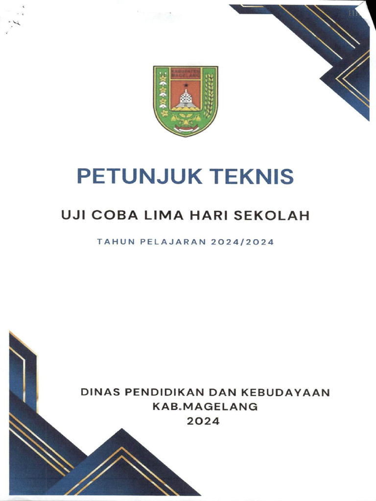 Juknis Uji Coba 5 Hari Sekolah | PDF