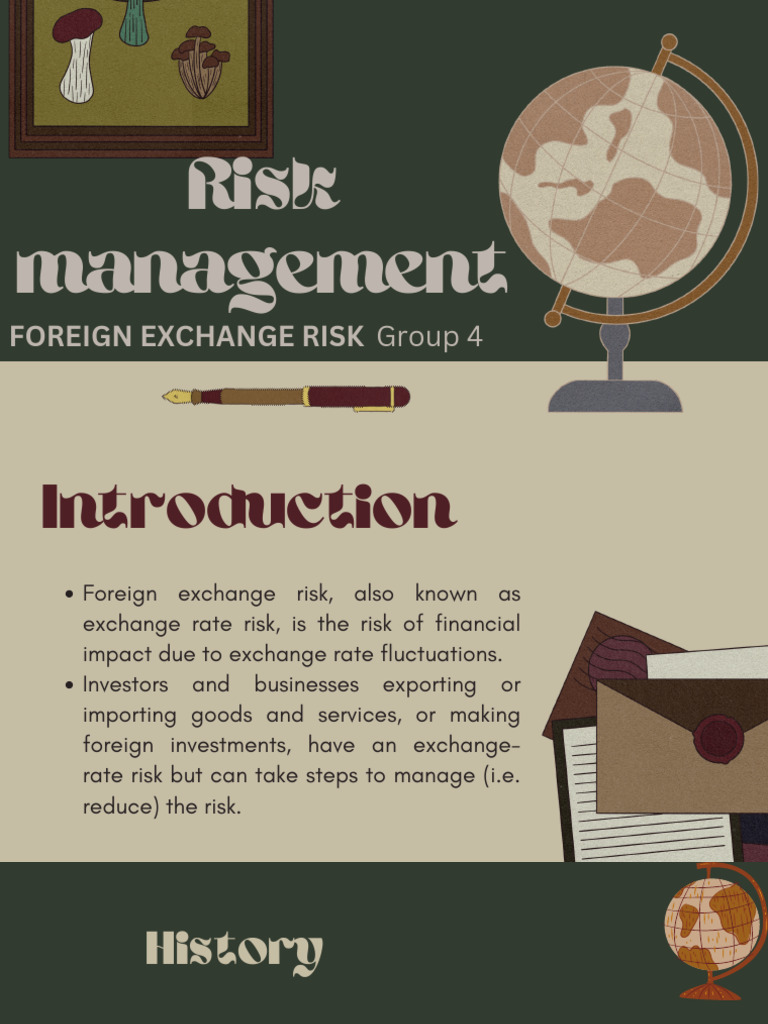 Risk management ppt | PDF | Financial Risk | Foreign Exchange Market