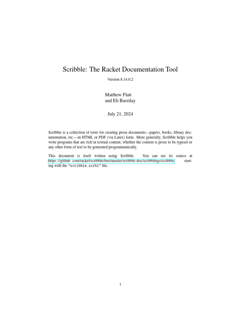 Scribble | PDF | Computer Science | Text
