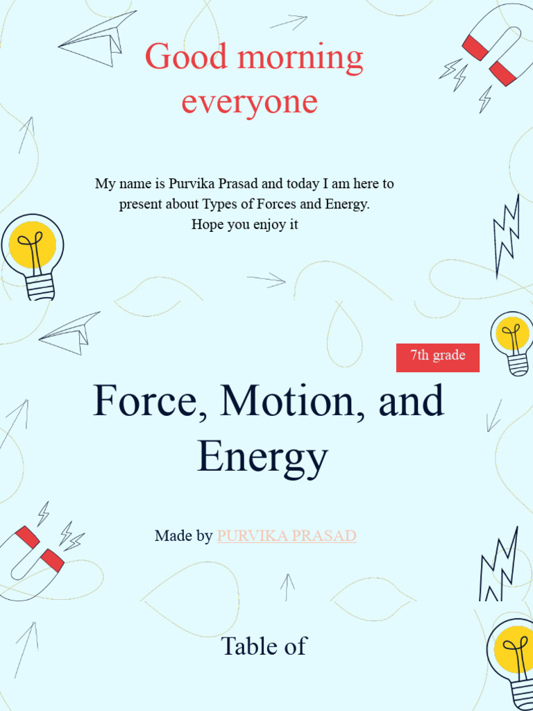 Energy & Force by Purvika | PDF | Force | Nuclear Force
