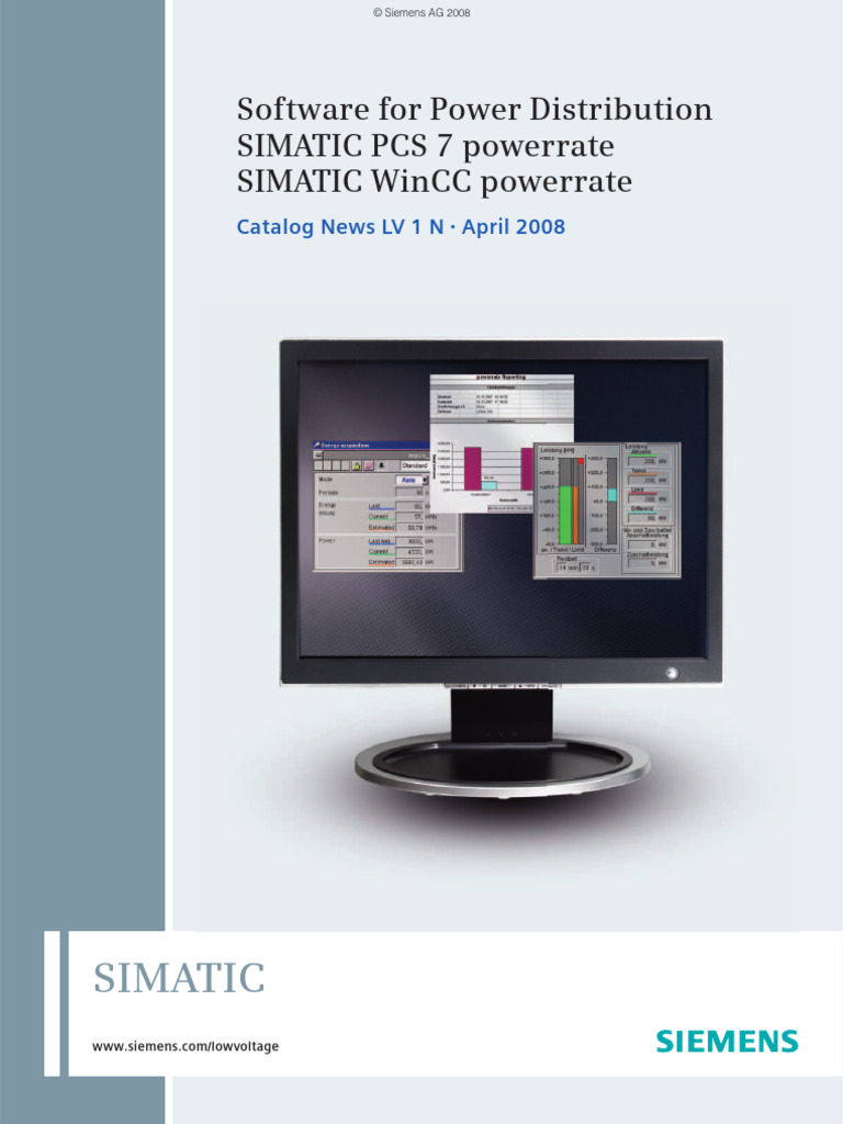 Simatic: Software For Power Distribution Simatic Pcs 7 Powerrate ...