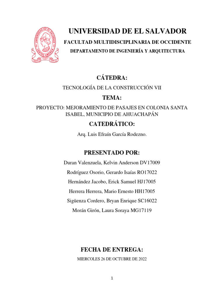 Carpeta Tecnica-Santa Isabel | PDF | Presupuesto