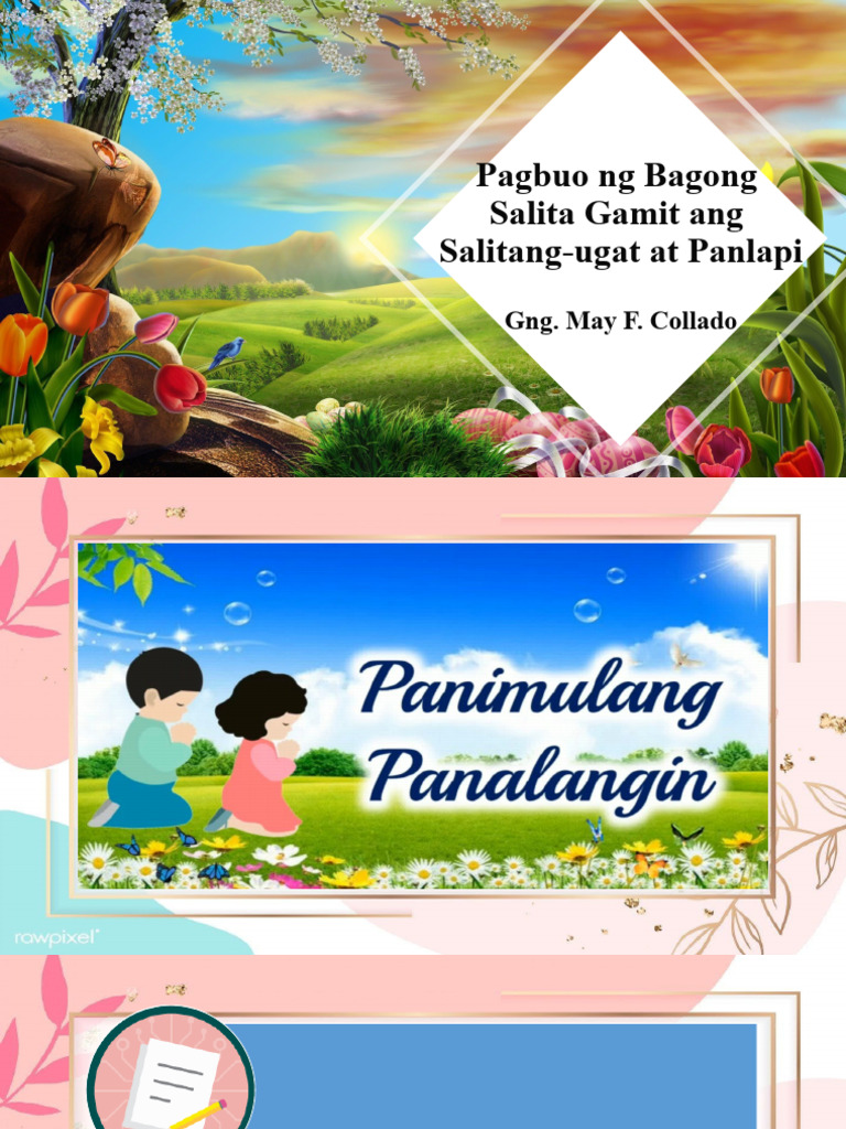 Filipino 6 - Pagbuo NG Salita Gamit Ang Salitang Ugat at Panlapi | PDF