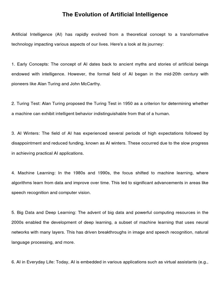 Evolution AI | PDF | Computers