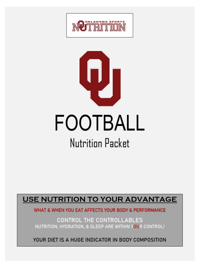 Football Nutrition Guide | PDF | Foods | Meal
