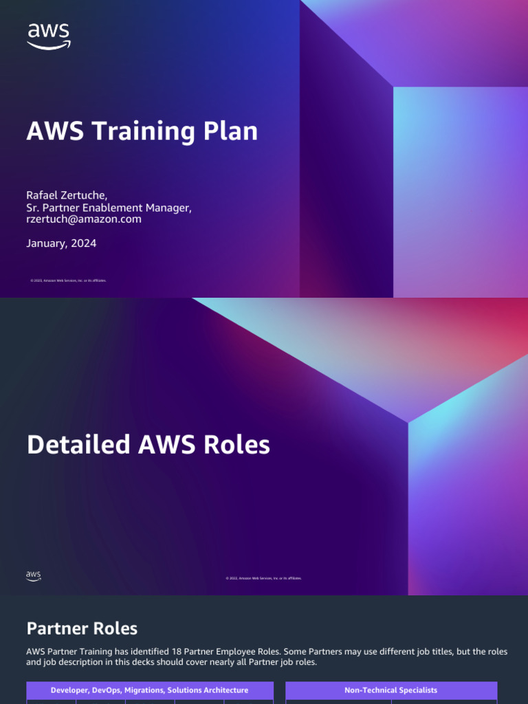 Partner Training Plan Template - Includes All Roles and Certs | PDF ...