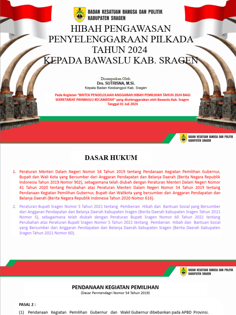 Edit Materi Bintek Pengelolaan Hibah Pilkada 2024 (Tawangmangu, 1 Juli 2024) | PDF | Pengelolaan ...