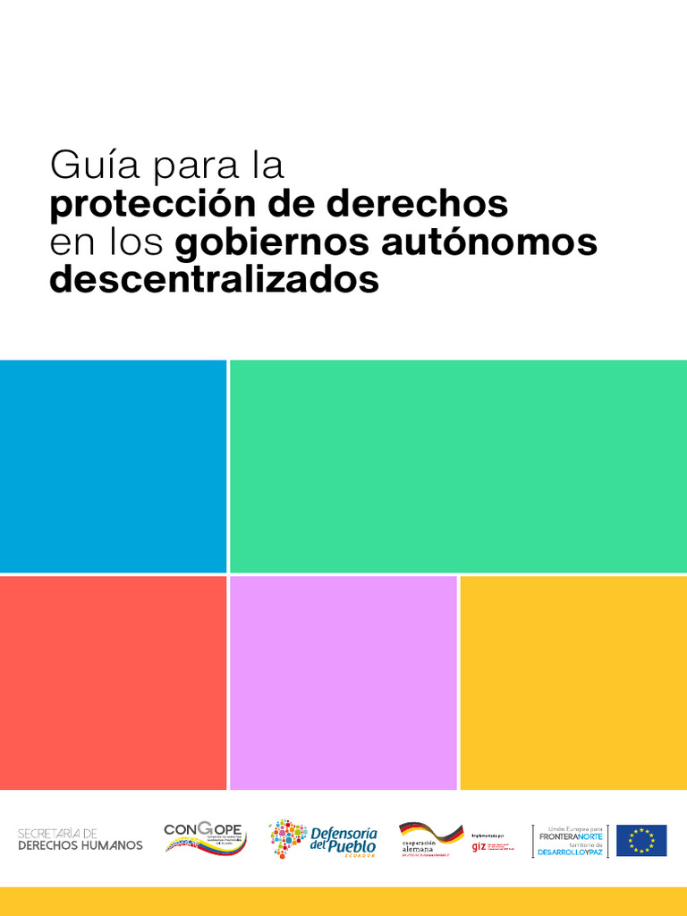 Producto 2 Guía para La Protección de Derechos en Los GADs - 15ABR | PDF | Derechos humanos ...