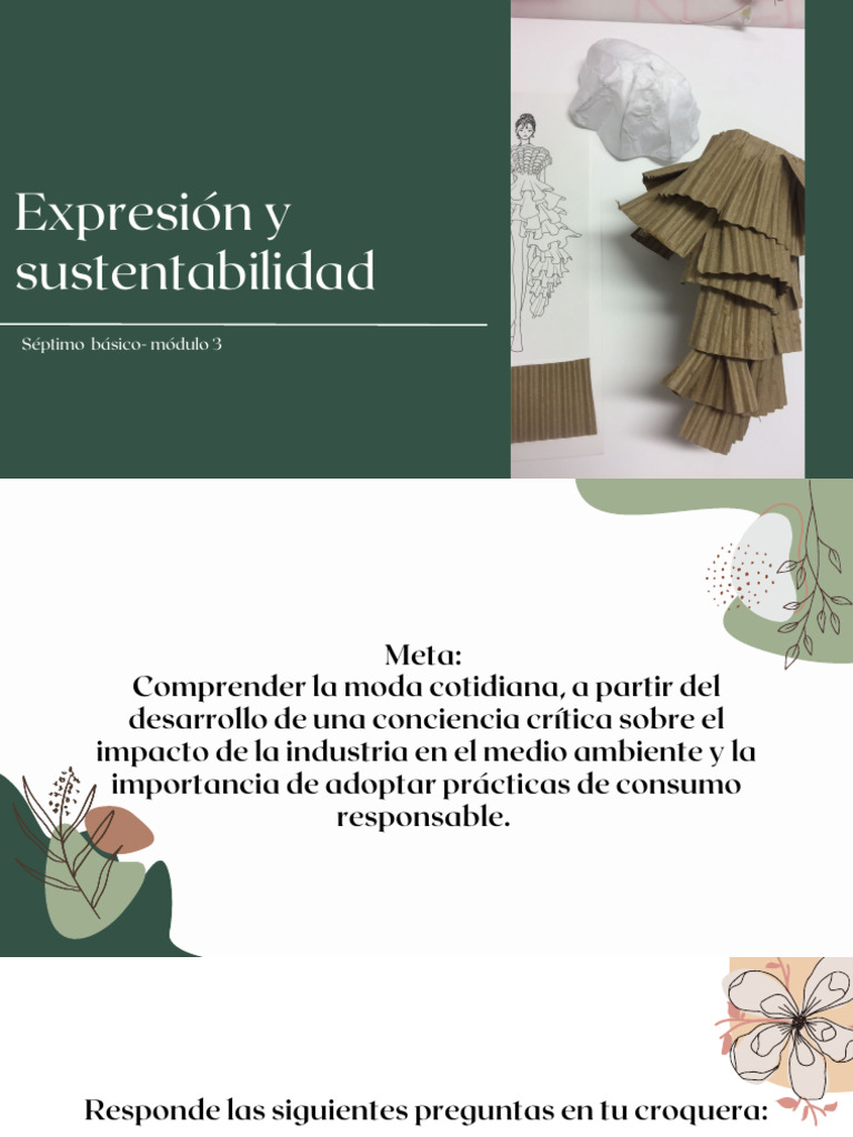 modulo 3, clase 1 expresión y sustentabilidad | PDF | Residuos | Entorno natural
