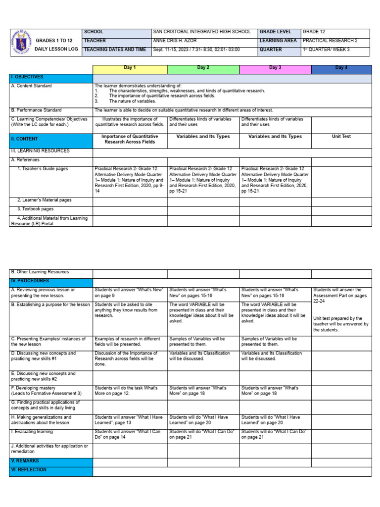 Studocu Week 3 PR2 DLL 2023-2024 | PDF | Learning | Teaching