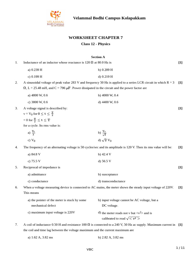 7 Ac | PDF | Inductor | Transformer