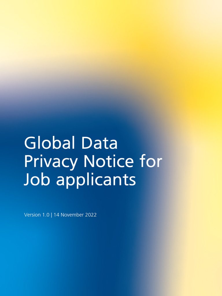 LTIMindtree Data Privacy Notice For Job Applicants V1 | PDF | Privacy ...