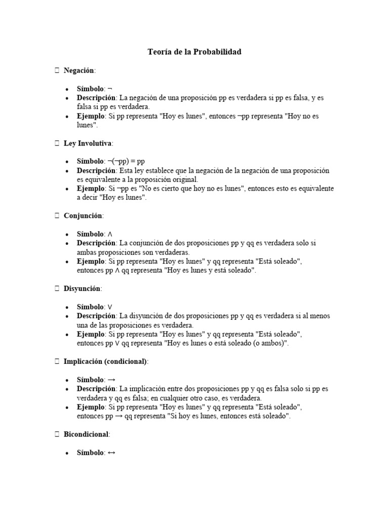 Teoría de La Probabilidad Tarea | PDF | Metalogica | Lógica