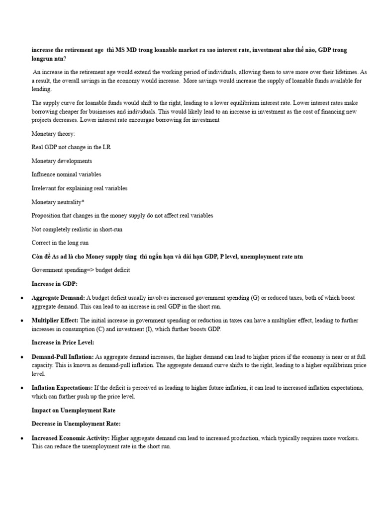 Macro | PDF | Deficit Spending | Aggregate Demand