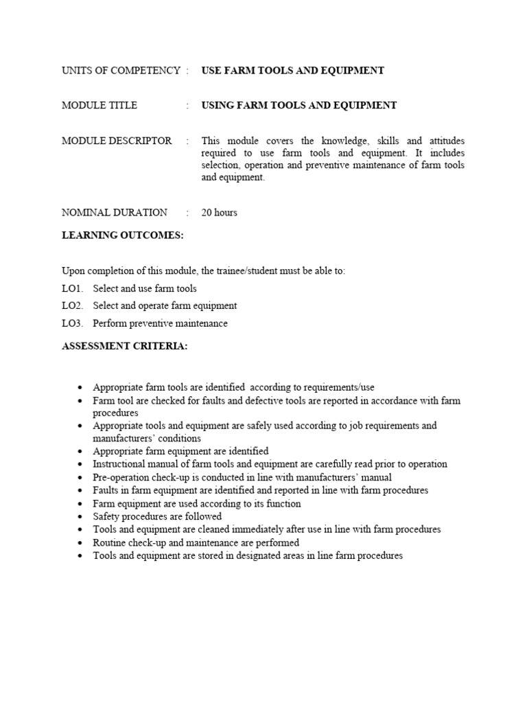 Units of Competency | PDF | Thermostat | Birds