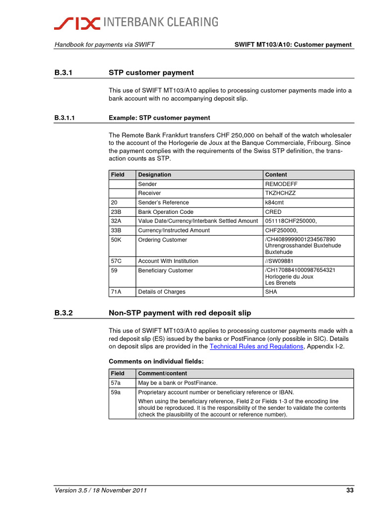 SWIFT Handbook Pages 9 | PDF | Banks | Payments