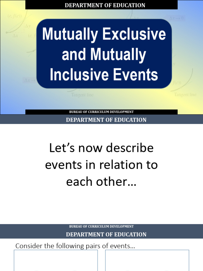 3 Mutually Exclusive and NMEE | PDF | Logic