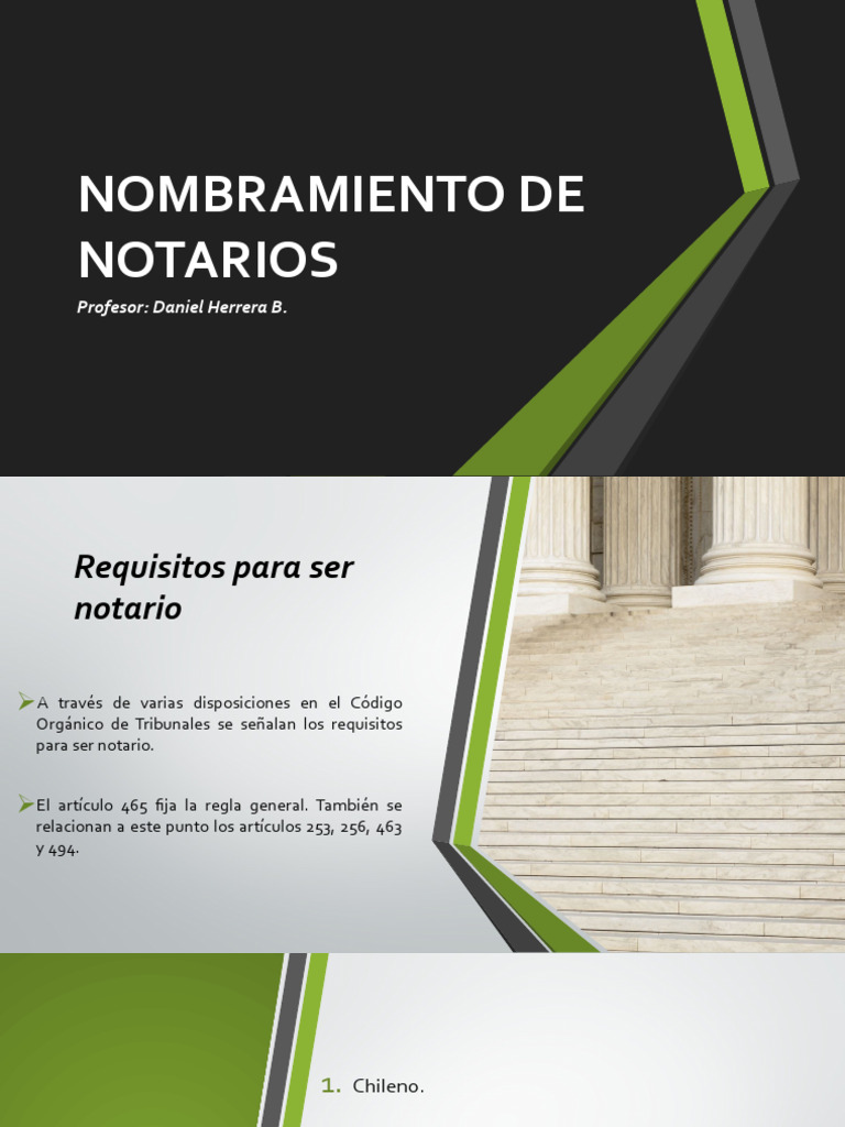 Requisitos y Nombramiento de Notarios | PDF | Judicaturas | Justicia