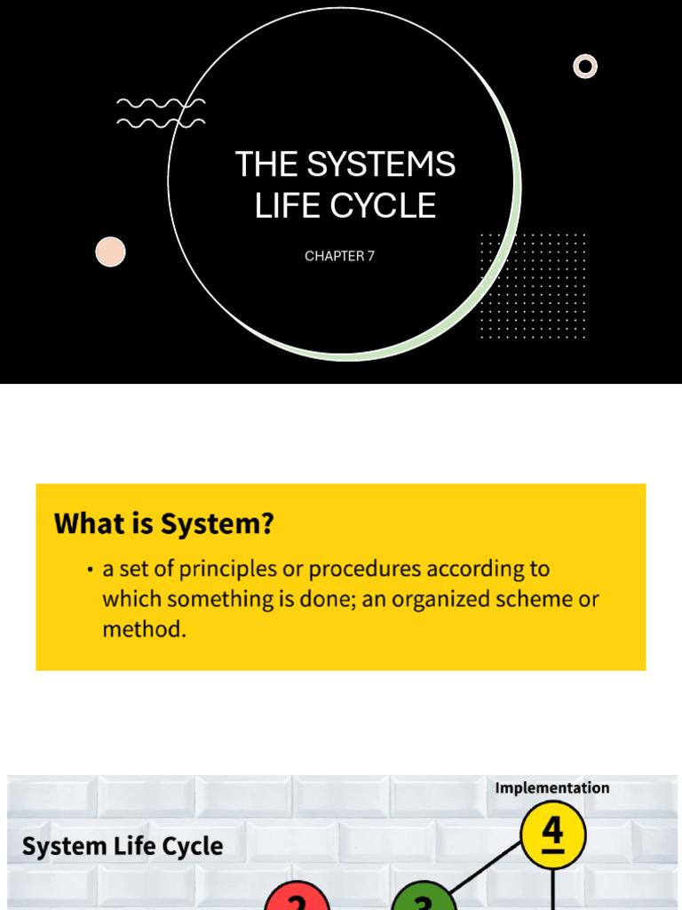 The Systems Life Cycle - 1 | PDF